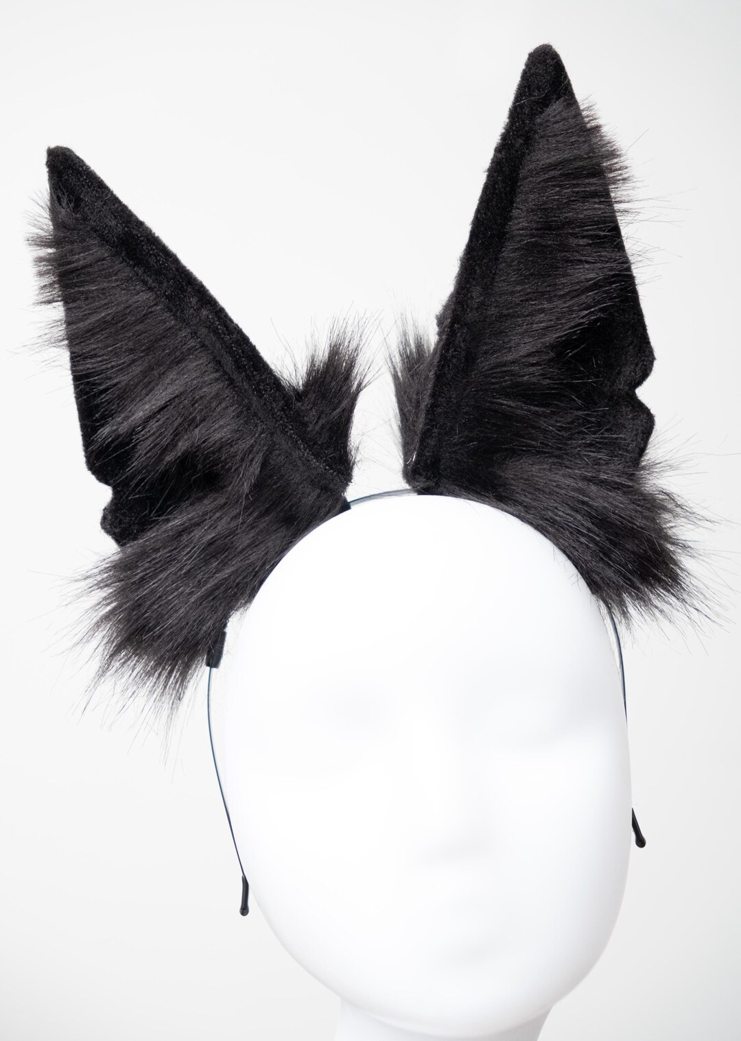 Black Anubis Ears, Cosplay Werewolf Headwear, Furry Ear, Black Fox Ears ...