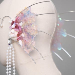 Mermaid Ears, Pink, Resin, Fish Fin Ears, Siren Ears, Merfolk Ears ...