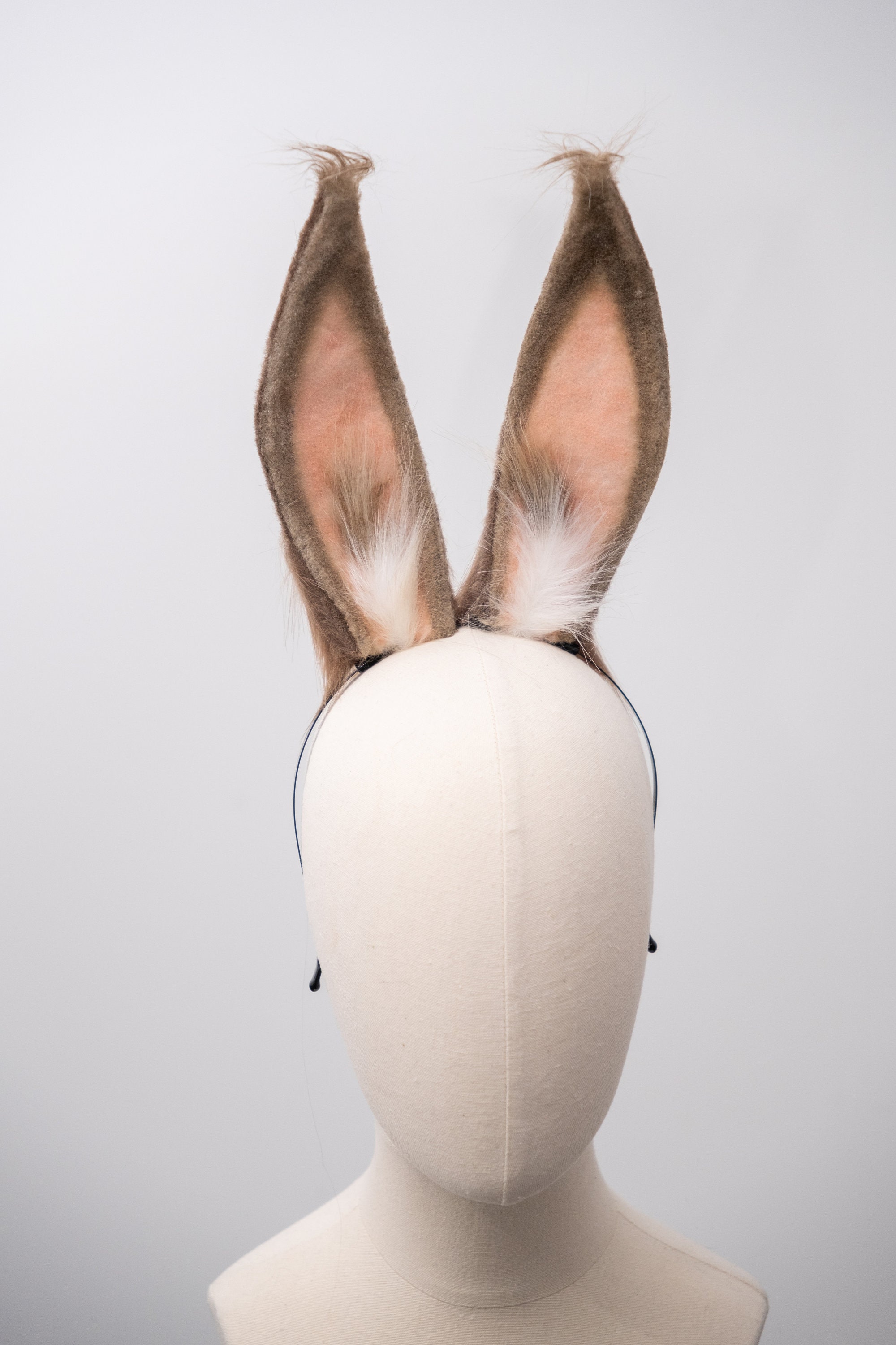Furry Animal Ears Rabbit Bunny Cosplay Donkey Brown Anime Headwear ...