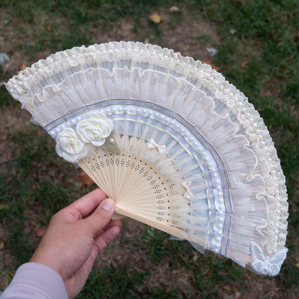 Lace Hand Fan - Etsy