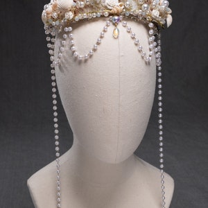 Mermaid Tiara, Seashell Crown, Made of Natural Shells, Siren Mermaid ...