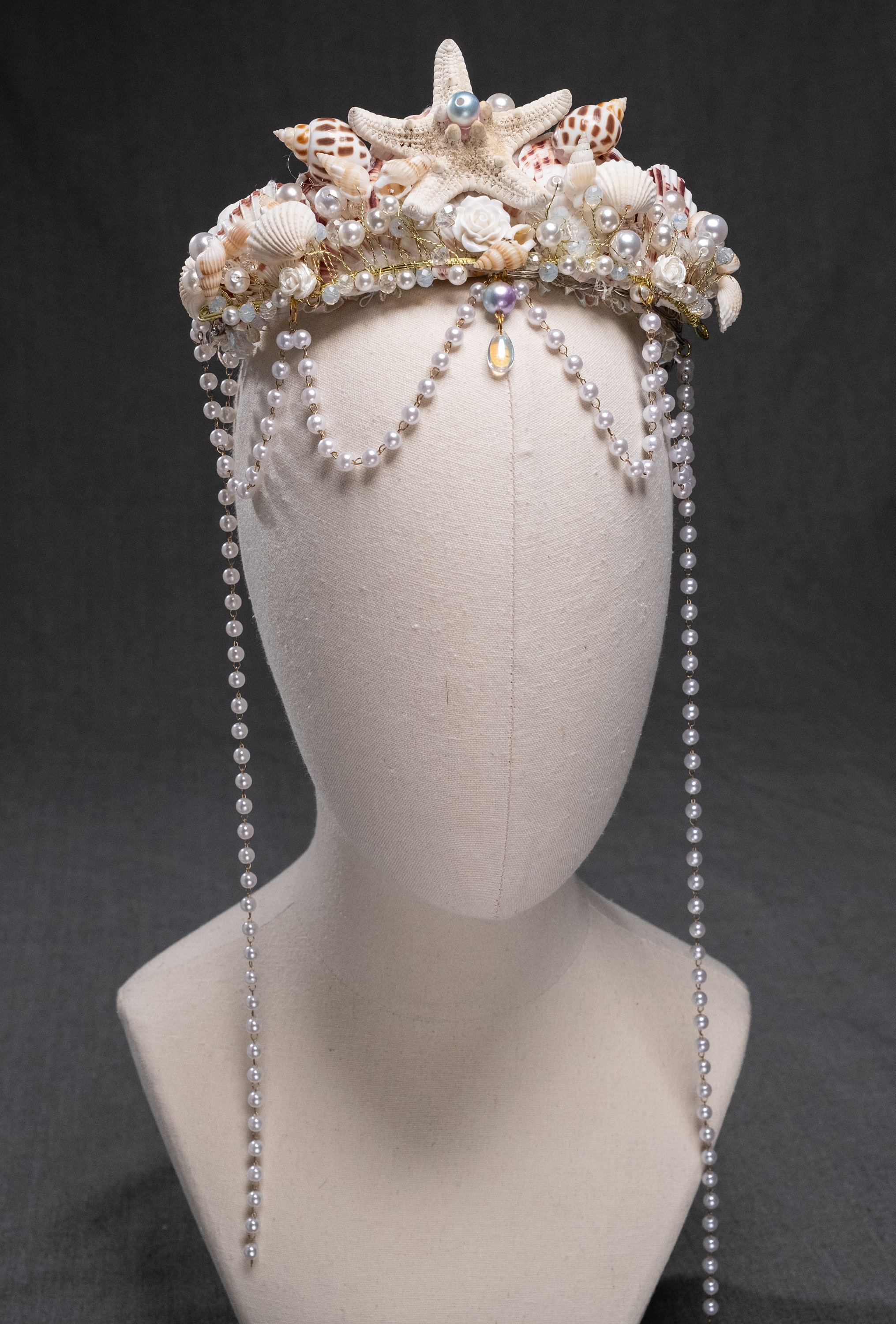 Mermaid Tiara, Seashell Crown, Made of Natural Shells, Siren Mermaid ...