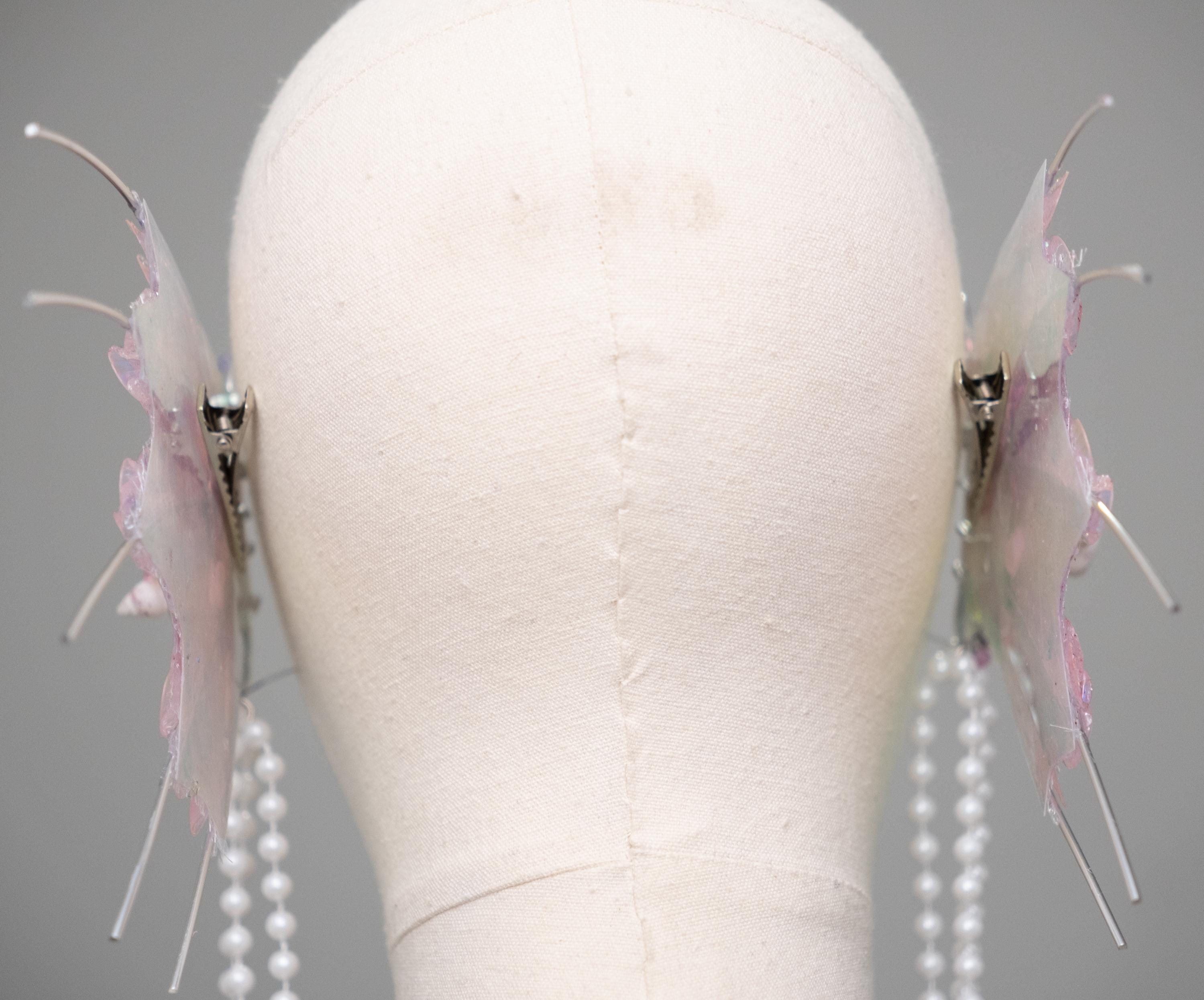 Mermaid Ears, Pink, Resin, Fish Fin Ears, Siren Ears, Merfolk Ears ...