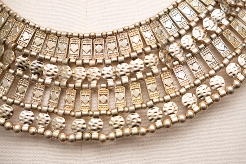 Replica Ancient Egyptian Necklace, Usekh Collar of Tutankhamun, Alloy ...