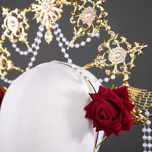 Bridal Holy Renaissance Virgin Mary Gold Halo Rococo Crown Baroque ...