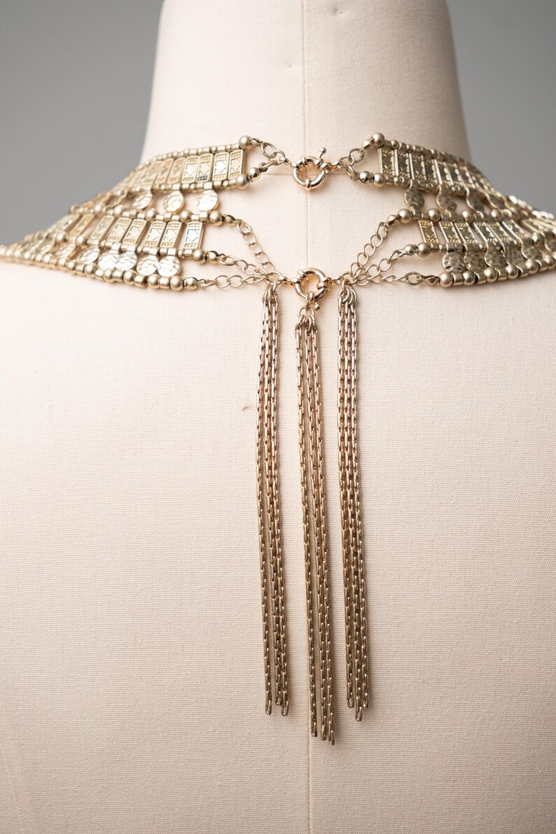 Replica Ancient Egyptian Necklace, Usekh Collar of Tutankhamun, Alloy ...