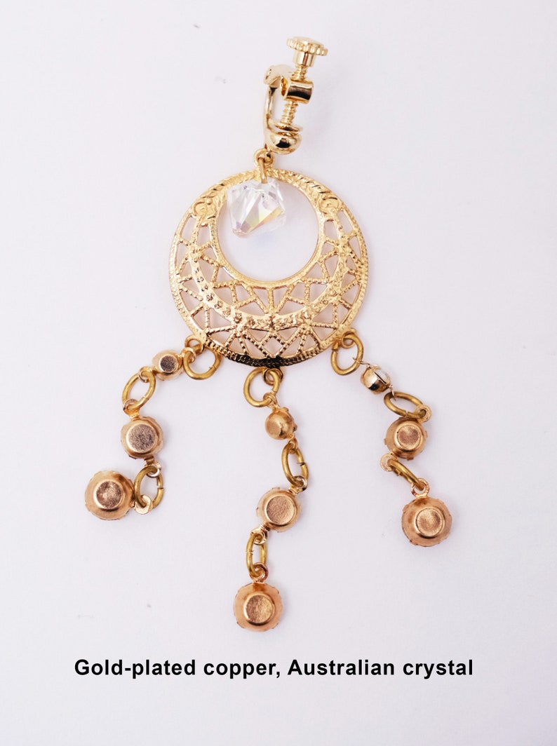 Fate Gilgamesh Enkidu Earrings, Non-piercing Ear Clips, Gold-plated ...