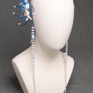 Mermaid Ears, Cerulean Blue, Resin, Fish Fin Ears, Siren Ears, Merfolk ...