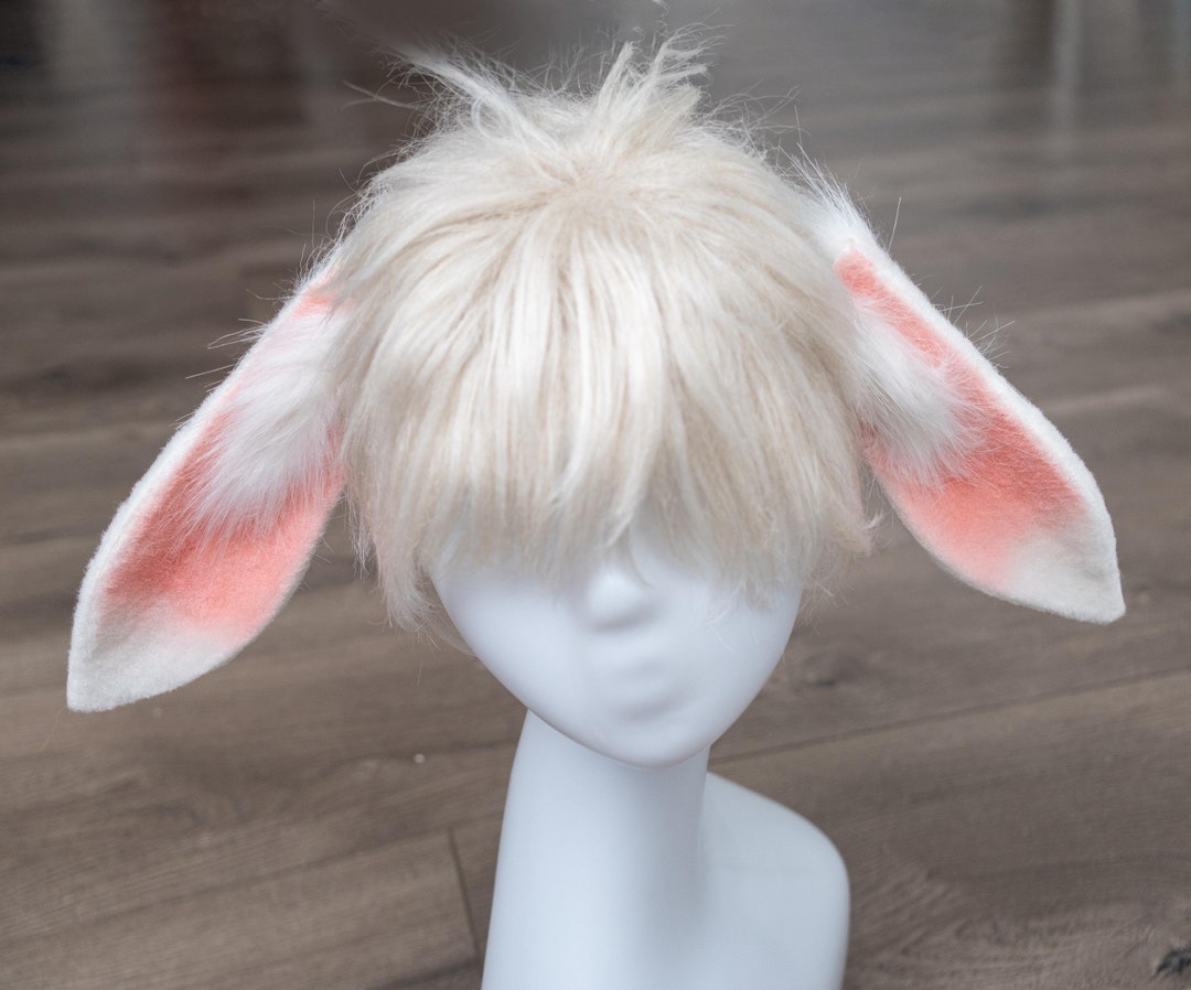 Furry Lop Rabbit Ears, White Rabbit Ears, Bunny Cosplay, Anime Headwear ...
