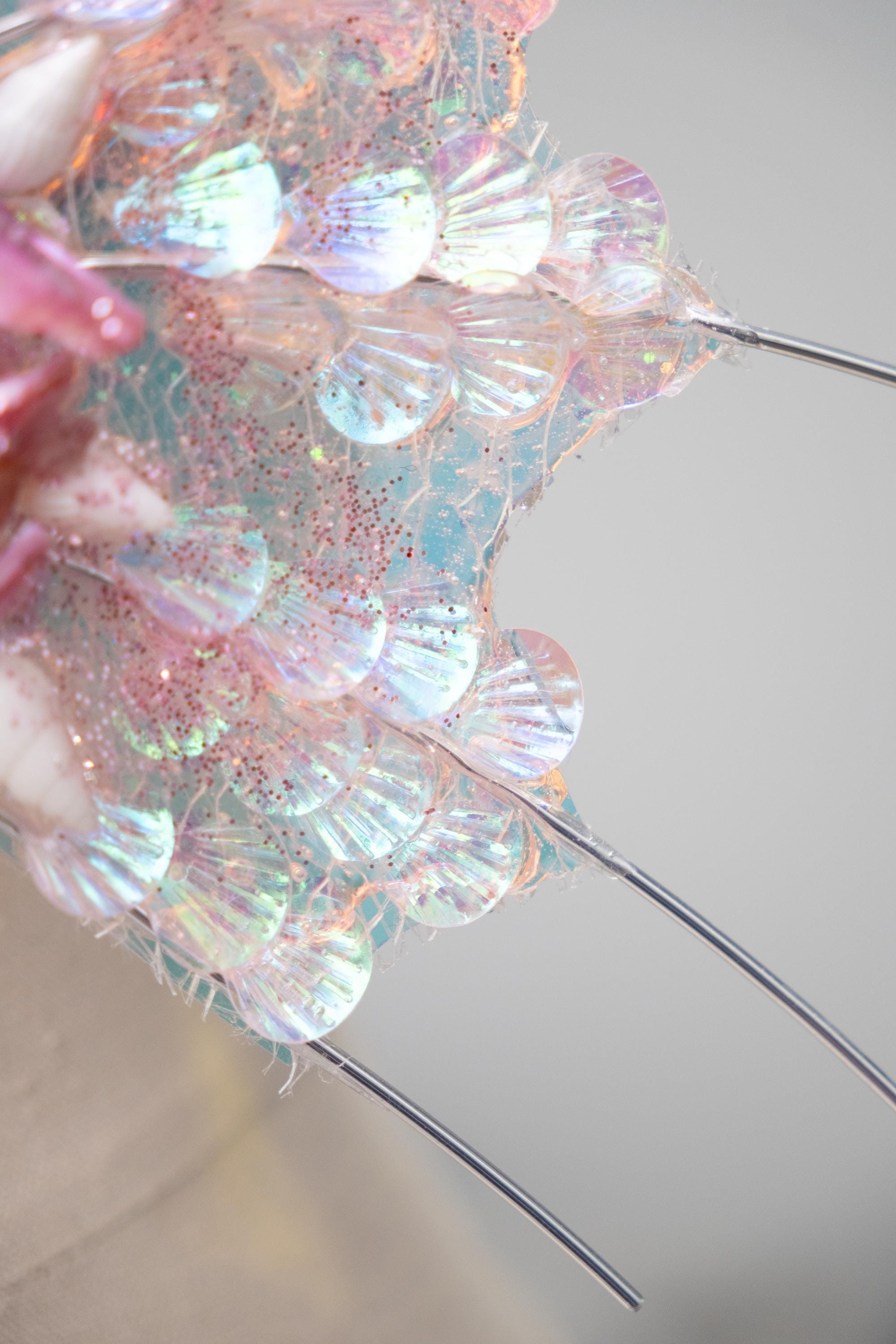 Mermaid Ears, Pink, Resin, Fish Fin Ears, Siren Ears, Merfolk Ears ...