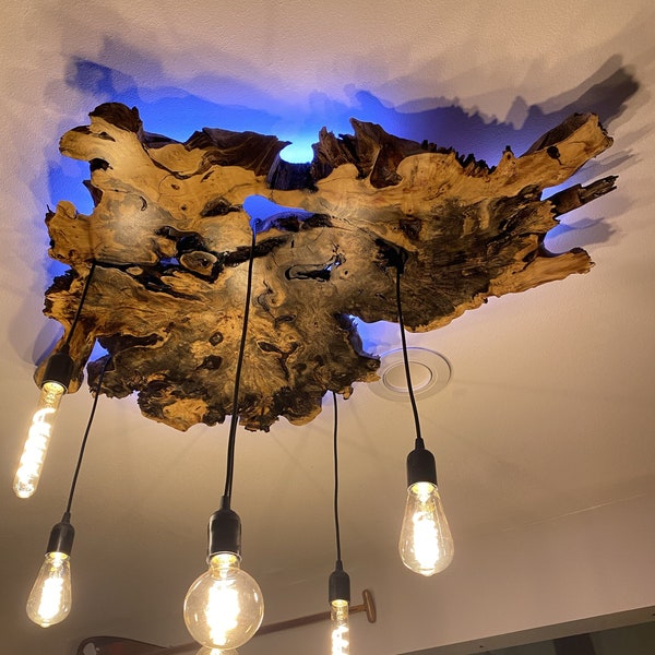 Live Edge Lighting - Etsy