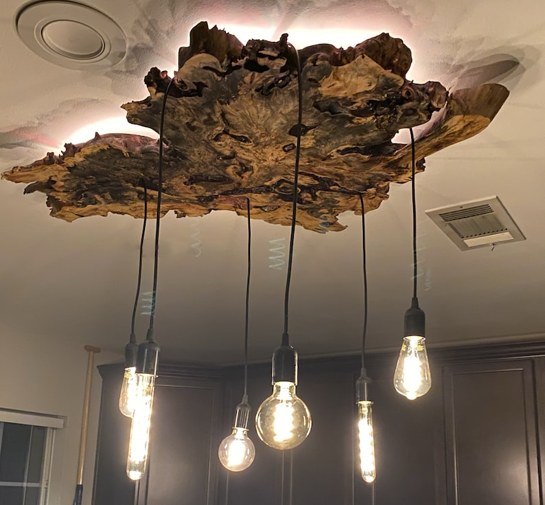 Custom Large Live-edge Chandelier Made to Order - Etsy