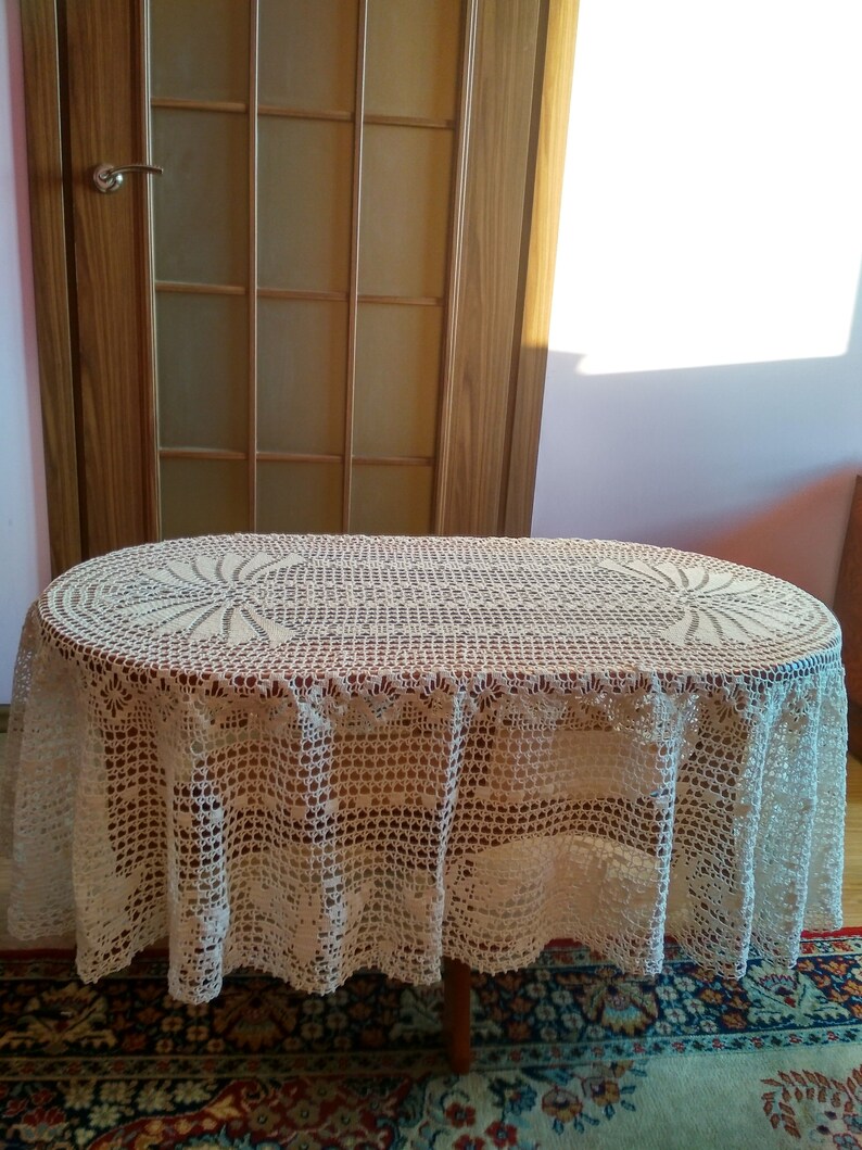Oval Tablecloth - Etsy