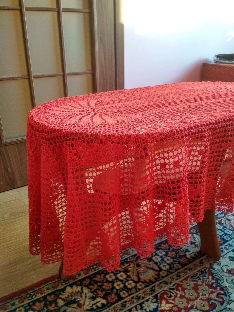 Oval Tablecloth - Etsy