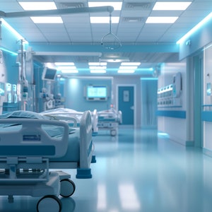 24 Hospital Scene With Medical Equipment Photo Backgrounds | Digital ...