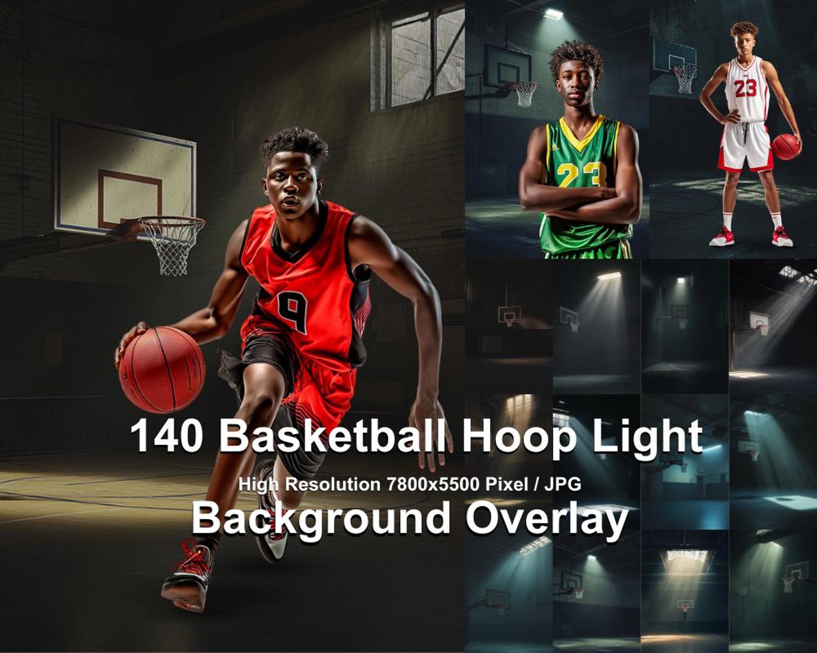 Basketball Stadium Photo Backgrounds: Sports Photography Overlays ...