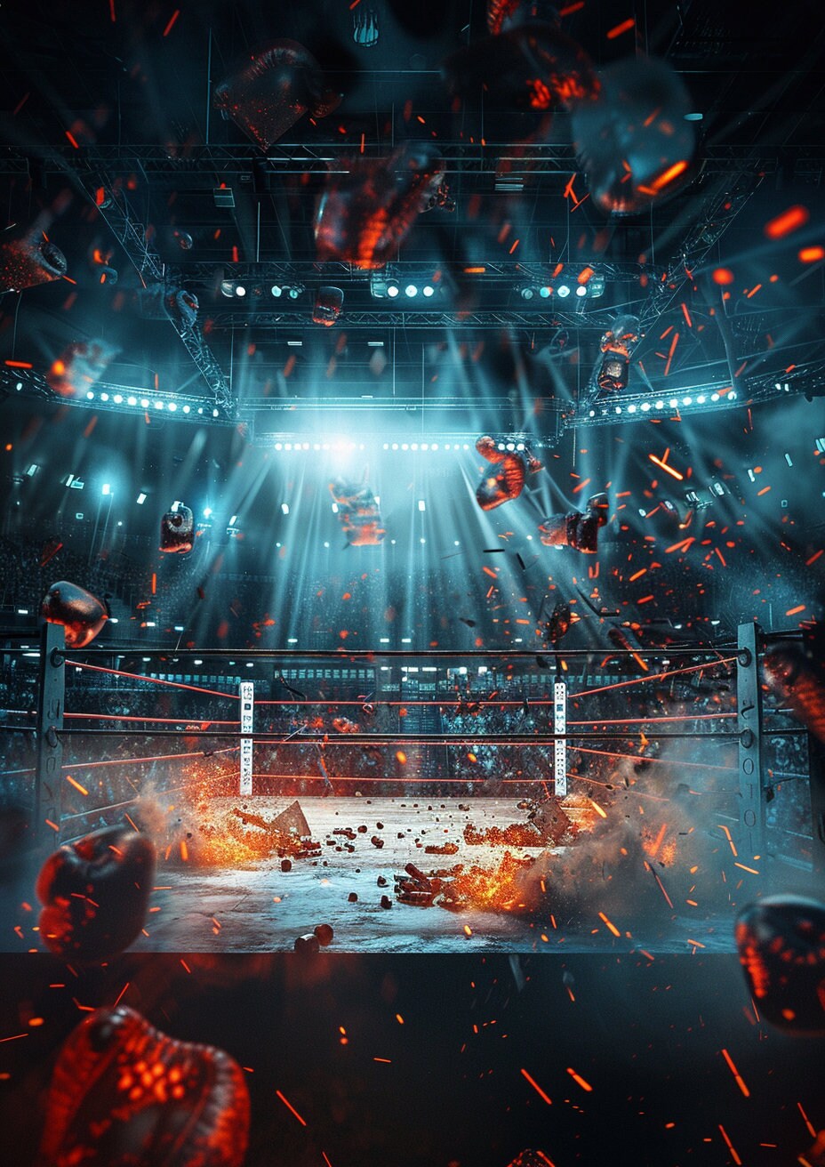 100 Cinematic Boxing Stage-themed Images for Sports Photo Backgrounds ...