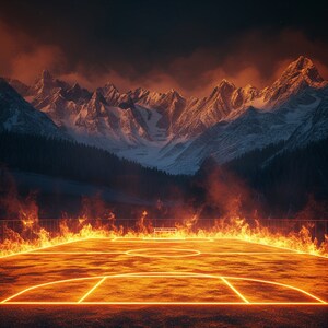 100 Soccer Fire-themed Images for Sports Photo Backgrounds | Digital ...