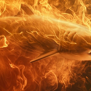 Shark Fire Pool Photo Backgrounds: Sports Photography Overlays (digital ...