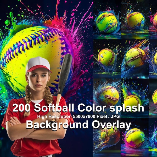 Softball Background - Etsy