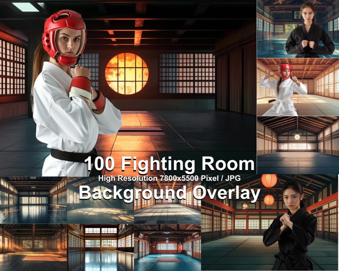 Fighting Room Sports Backgrounds: 100 Photoshop Digital Backdrops ...