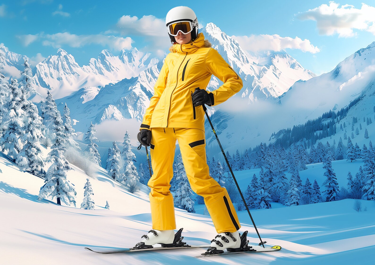 45 Ski Mountain Themed Images for Sports Photo Backgrounds, Featuring ...