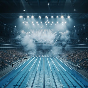 Swimming Arena Photo Backgrounds: 100 Sports Images (digital Download ...