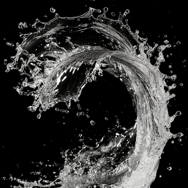 120 Water Splash Photo Overlays: Photography Effects (digital Download ...