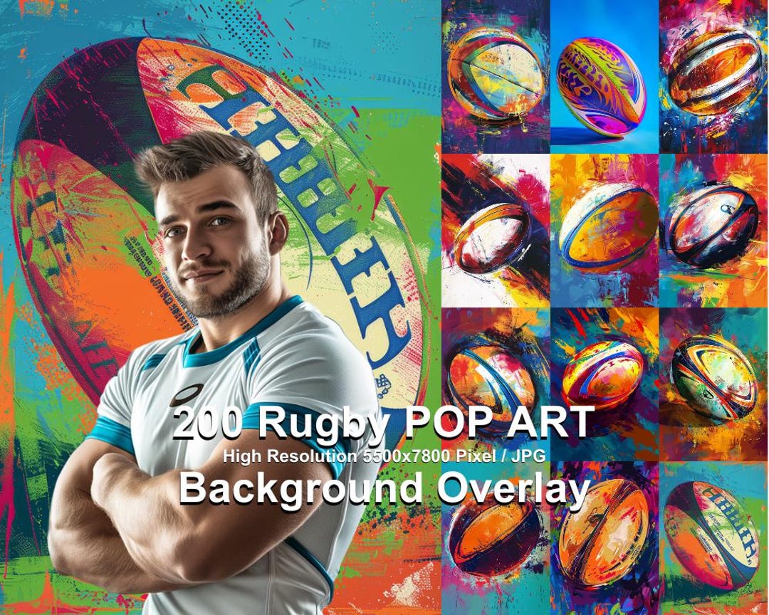 Sports Backgrounds | 200 Rugby POP Art-themed Images for Sports Photo ...