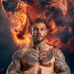 50 Werewolves Fire Themed Images for Sports Photo Backgrounds ...