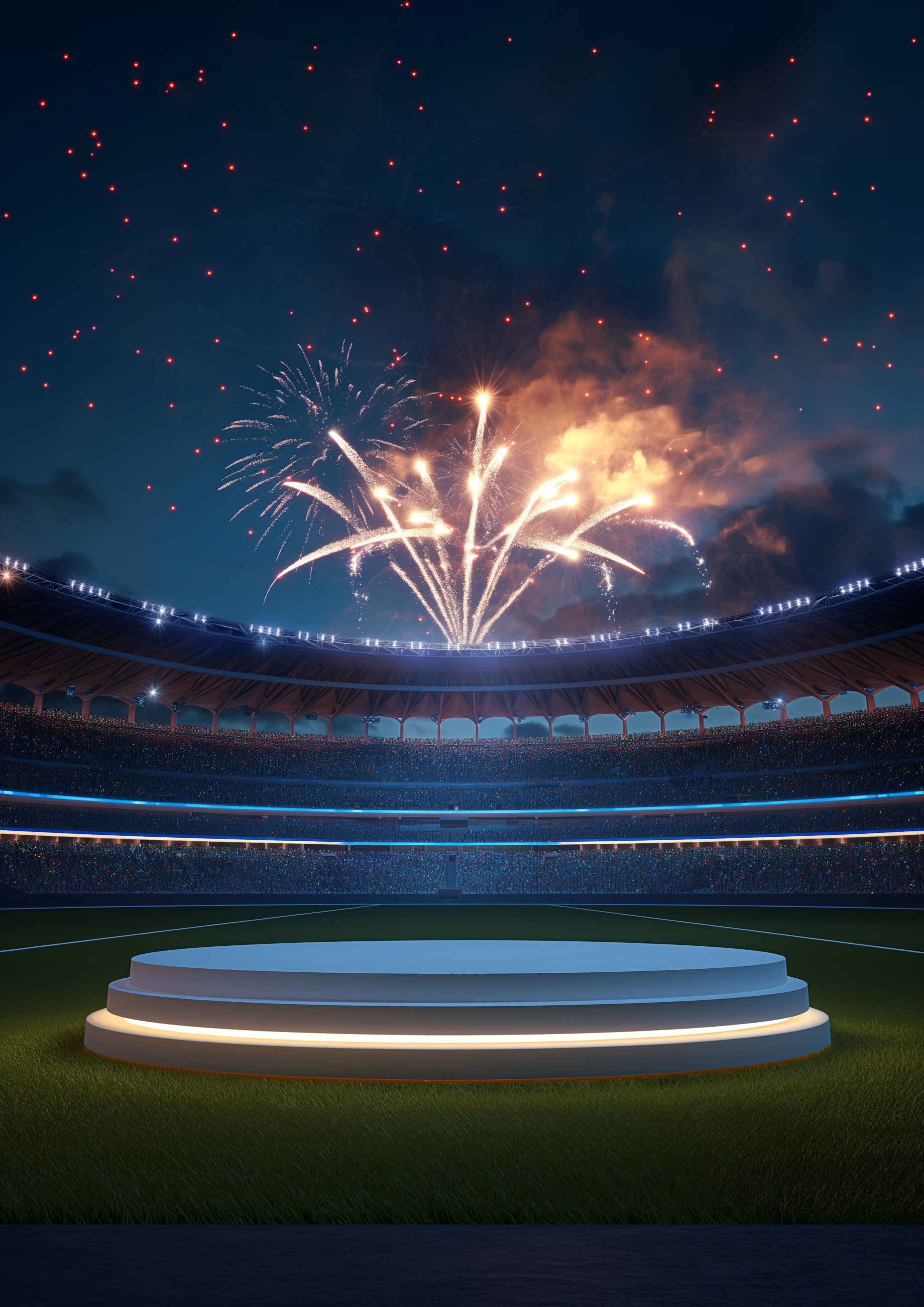 50 Podium Stadium Firework-themed Images for Sports Photo Backgrounds ...