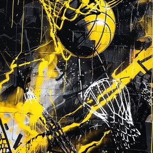 Sports Backgrounds | 100 Basketball Yellow Graffiti Themed Images for ...