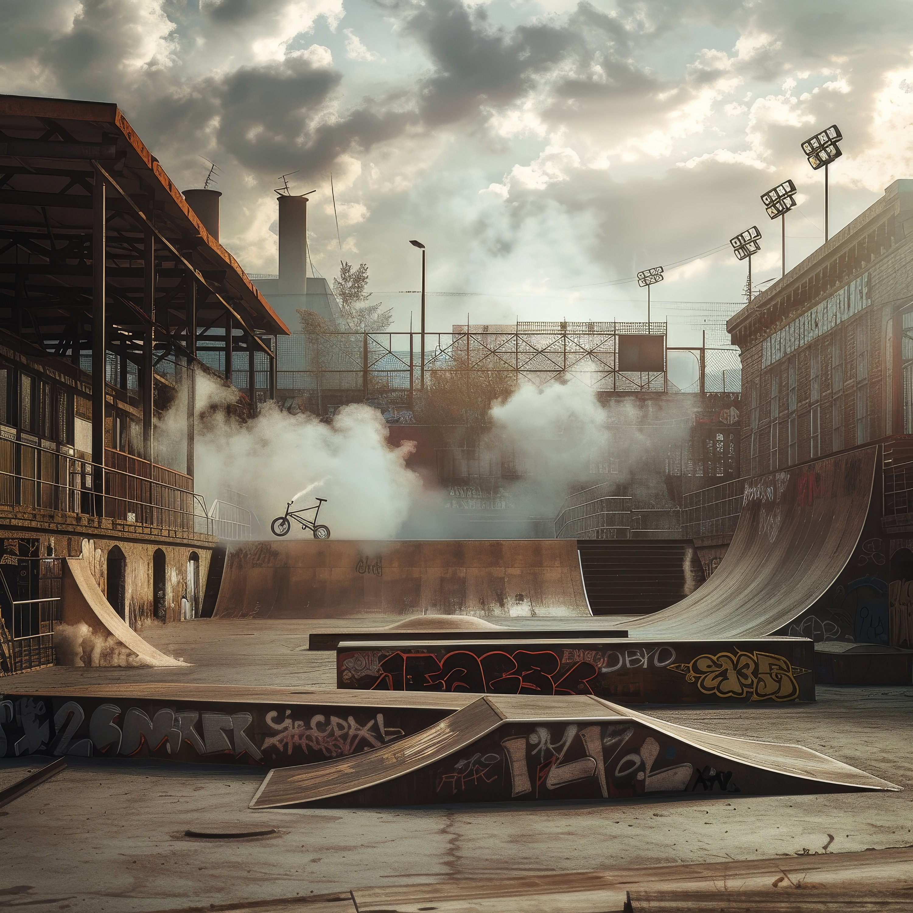 40 BMX Park Fine Art Backdrops, BMX Park Digital Backdrop, BMX Digital Backdrops, Sport ...