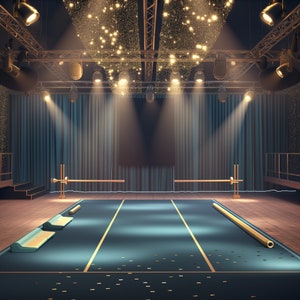 Gymnastics Stadium Photo Backgrounds: Sports Digital Backdrops (40 ...