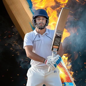 50 Cricket Fire-themed Images for Sports Photo Backgrounds, Featuring ...