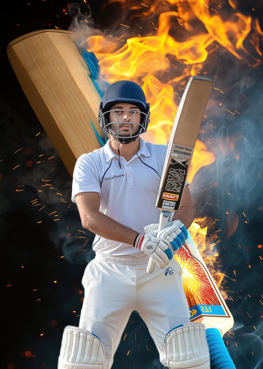 50 Cricket Fire-themed Images for Sports Photo Backgrounds, Featuring ...