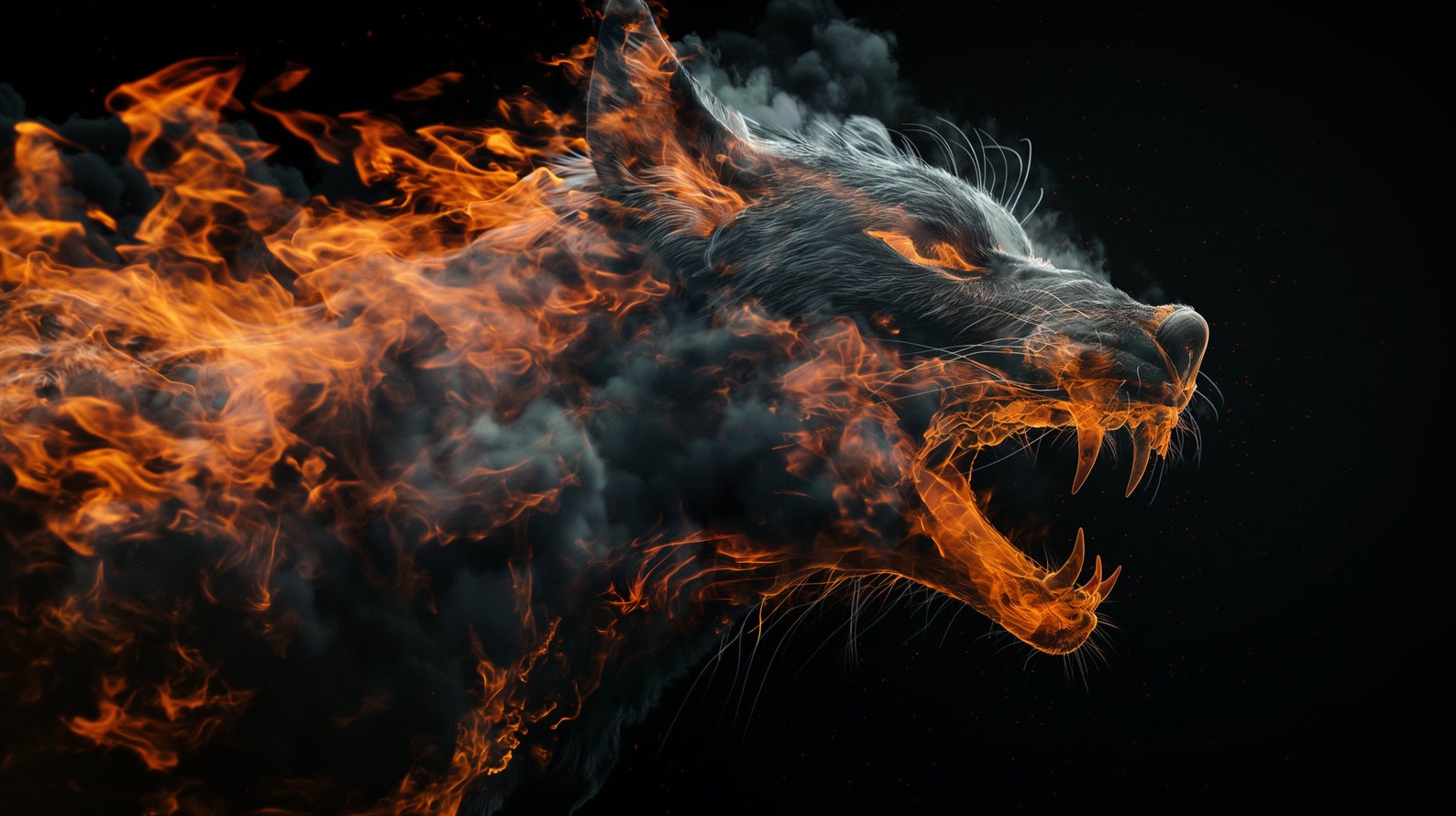 50 Werewolves Fire Themed Images for Sports Photo Backgrounds ...