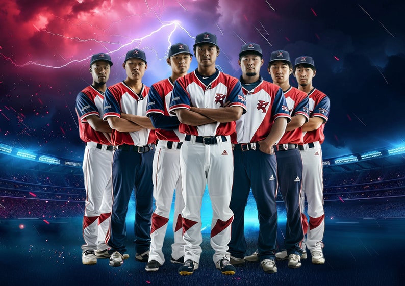 100 Lightning Baseball Stadium Photo Overlays: Photoshop Backdrops ...