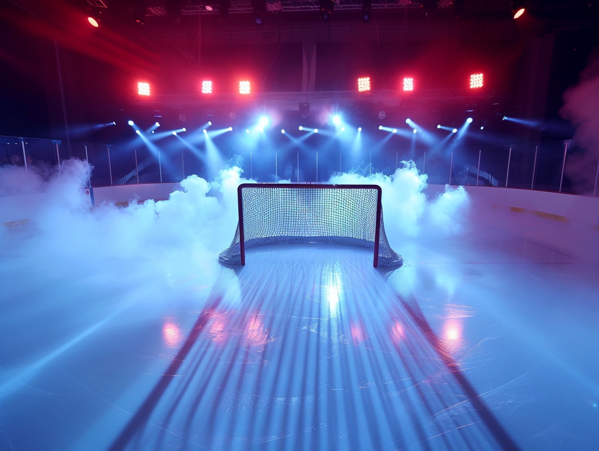 60 Ice Hockey Rink Red Goal Images for Sports Photo Backgrounds ...