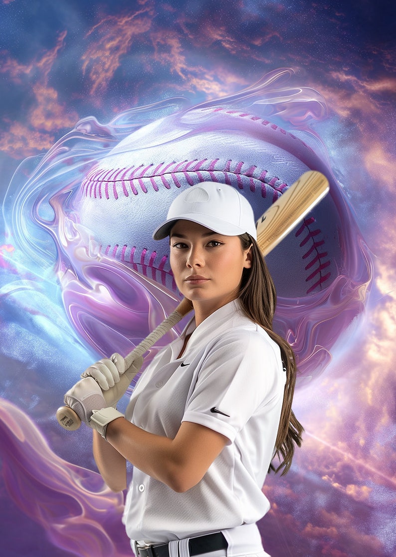 Softball Smoke Photo Backgrounds: Sports Photoshop Overlays (digital ...