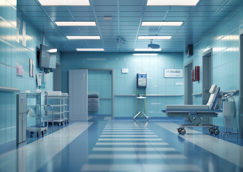 24 Hospital Scene With Medical Equipment Photo Backgrounds Digital ...