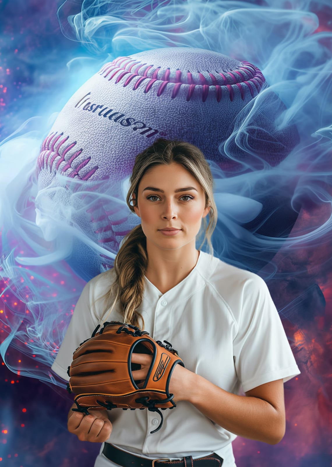Softball Smoke Photo Backgrounds: Sports Photoshop Overlays (digital ...