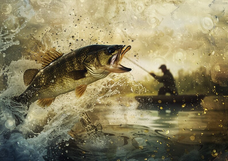 Fishing Sport Photo Overlays: 20 Digital Backdrops (7800x5500 Px) - Etsy