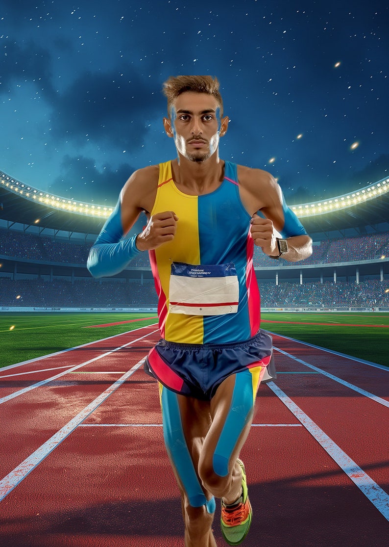 Running Track Stadium Backgrounds: 40 Sports Photo Overlays (digital ...