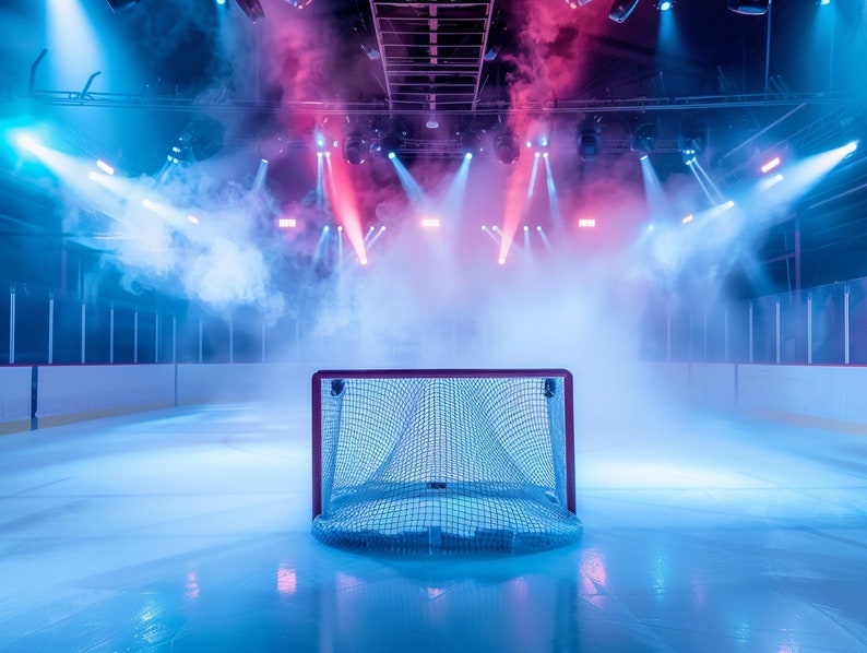 60 Ice Hockey Rink Red Goal Images for Sports Photo Backgrounds ...