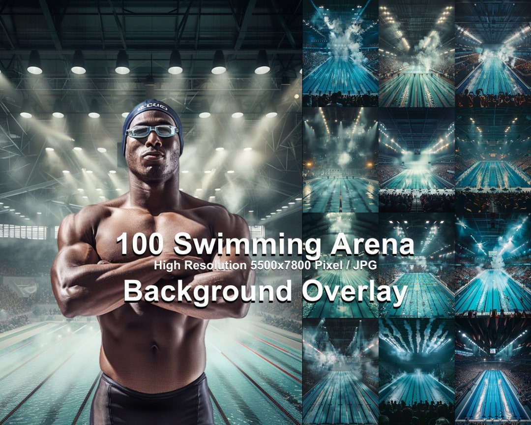 Swimming Arena Photo Backgrounds: 100 Sports Images (digital Download ...