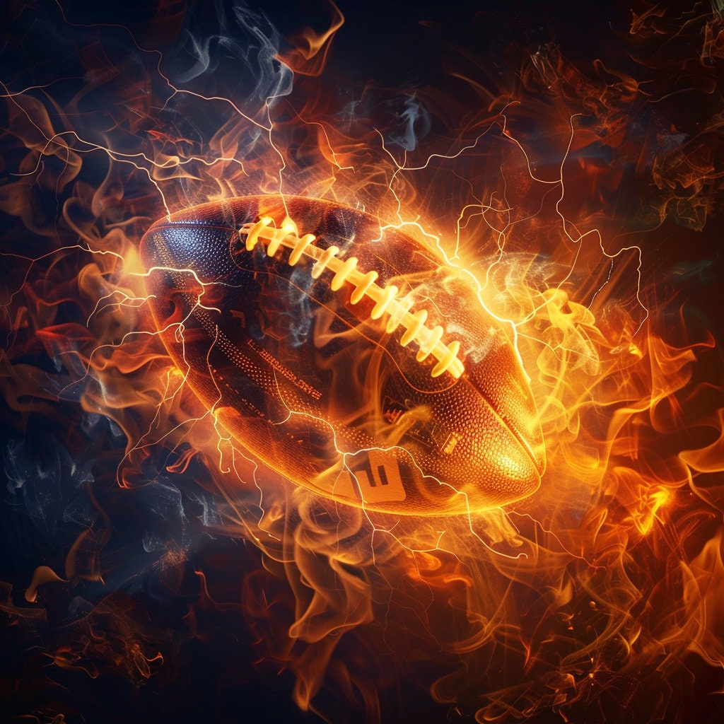 100 Lightning Football Photo Overlays: Sports Backgrounds (digital ...