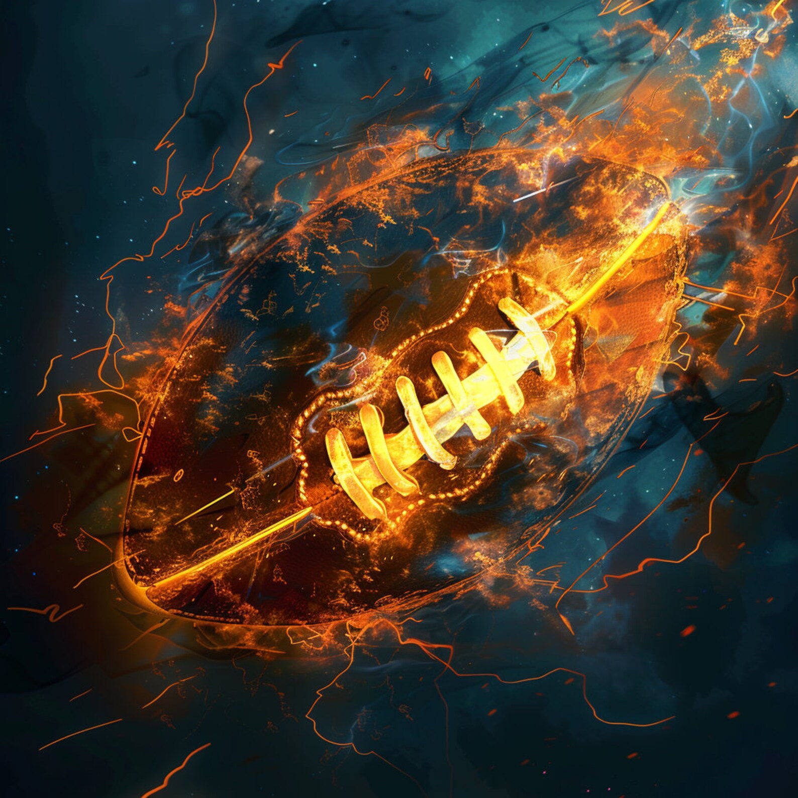 100 Lightning Football Photo Overlays: Sports Backgrounds (digital ...
