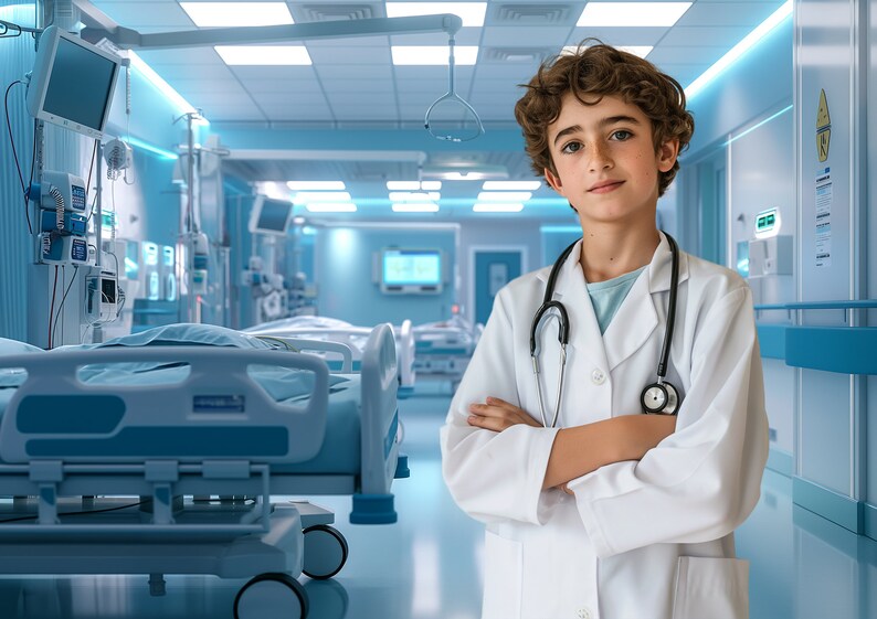 24 Hospital Scene With Medical Equipment Photo Backgrounds Digital ...