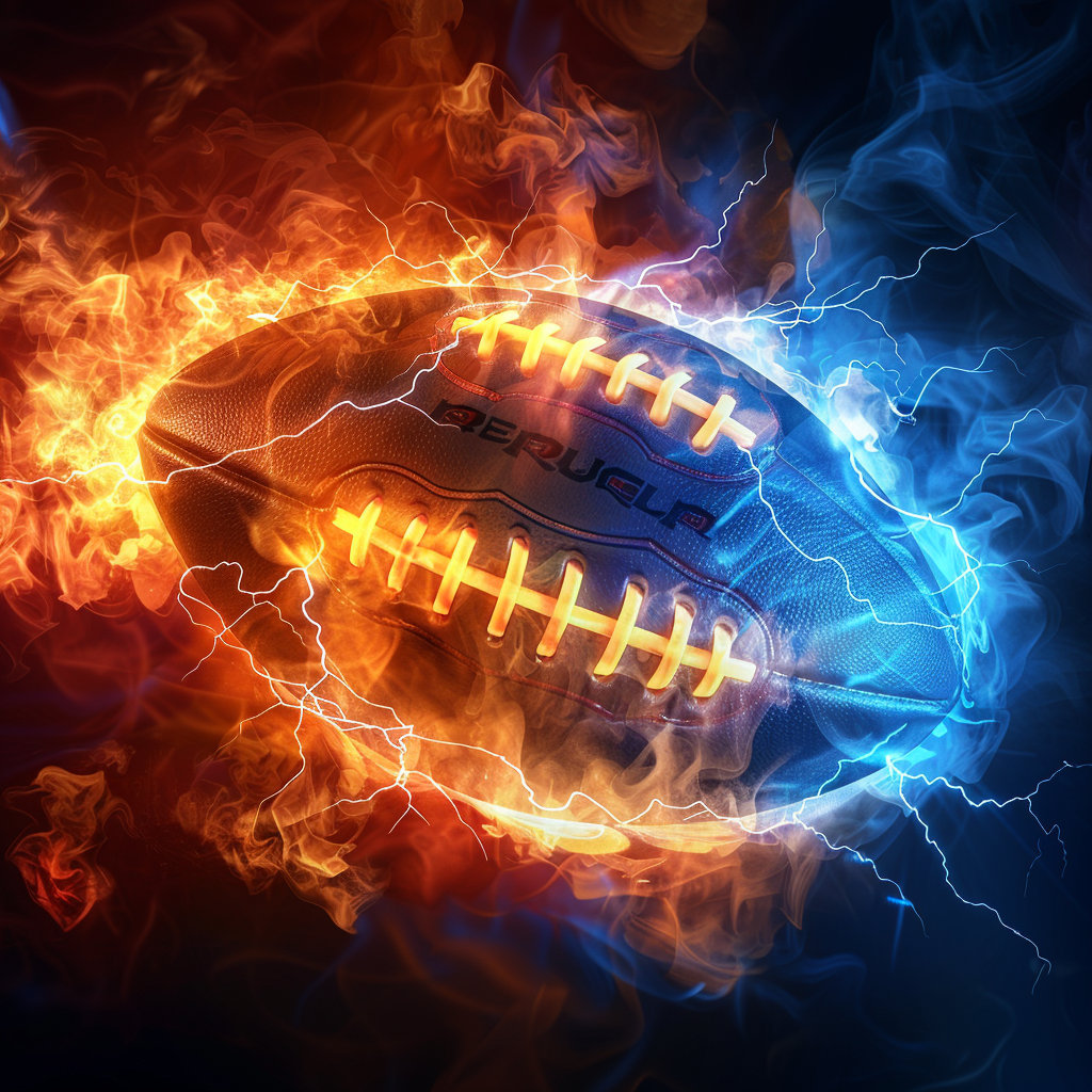 100 Lightning Football Photo Overlays: Sports Backgrounds (digital ...